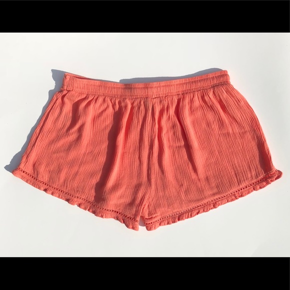 Shorts | Orange Creamsicle Ruffle Shorts | Poshmark